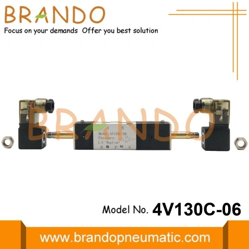 4V130C-06 5 Way 2 Position Pneumatic Solenoid Valve China Manufacturers Suppliers Factory Exporter